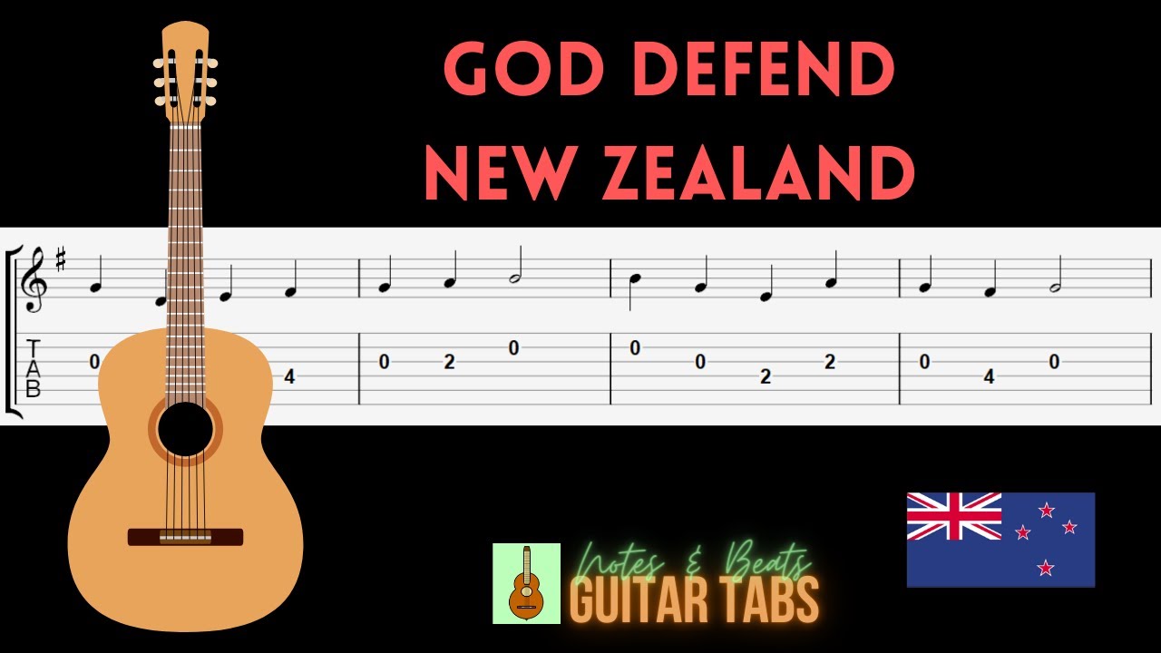 National Anthem of NEW ZEALAND- God Defend New Zealand GUITAR TAB - YouTube
