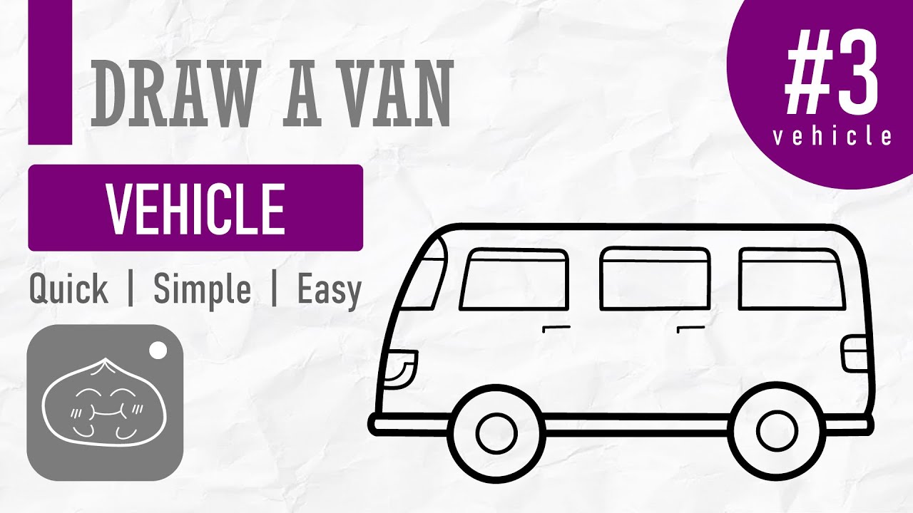 How to Draw a Van | Simple & Easy - YouTube