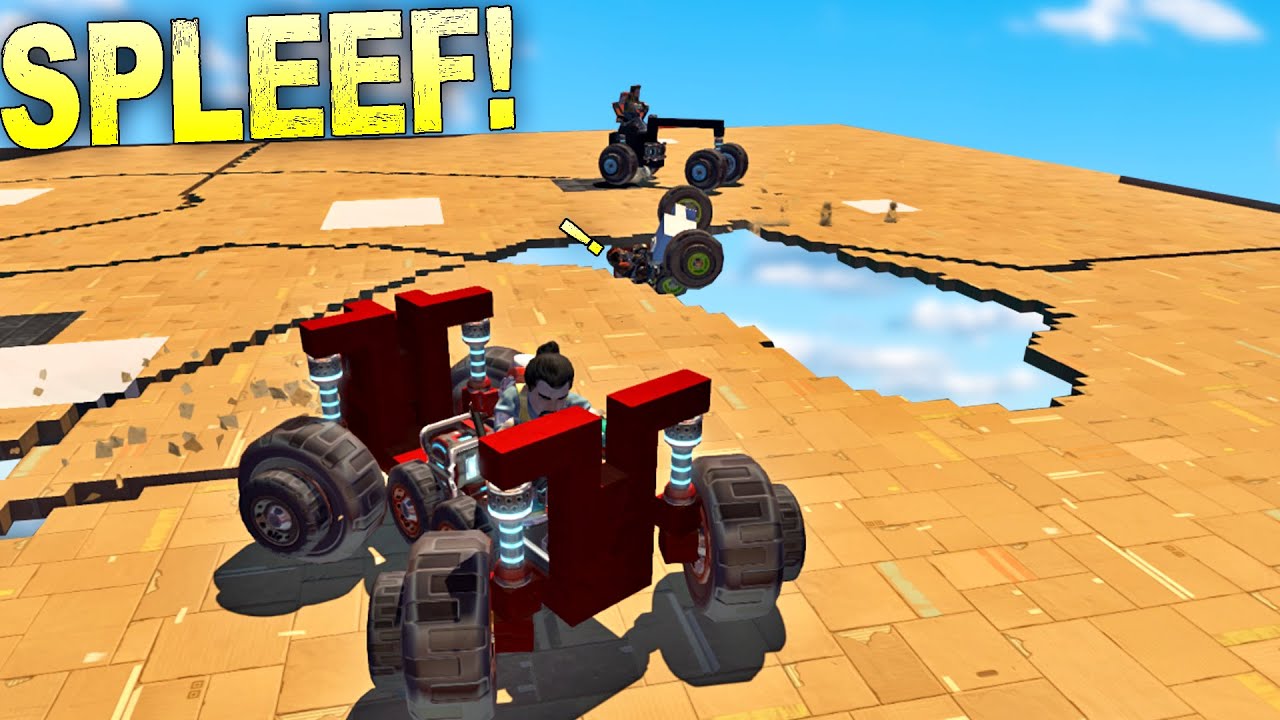 Multiplayer SPLEEF Arena is Peak Suspense! - YouTube