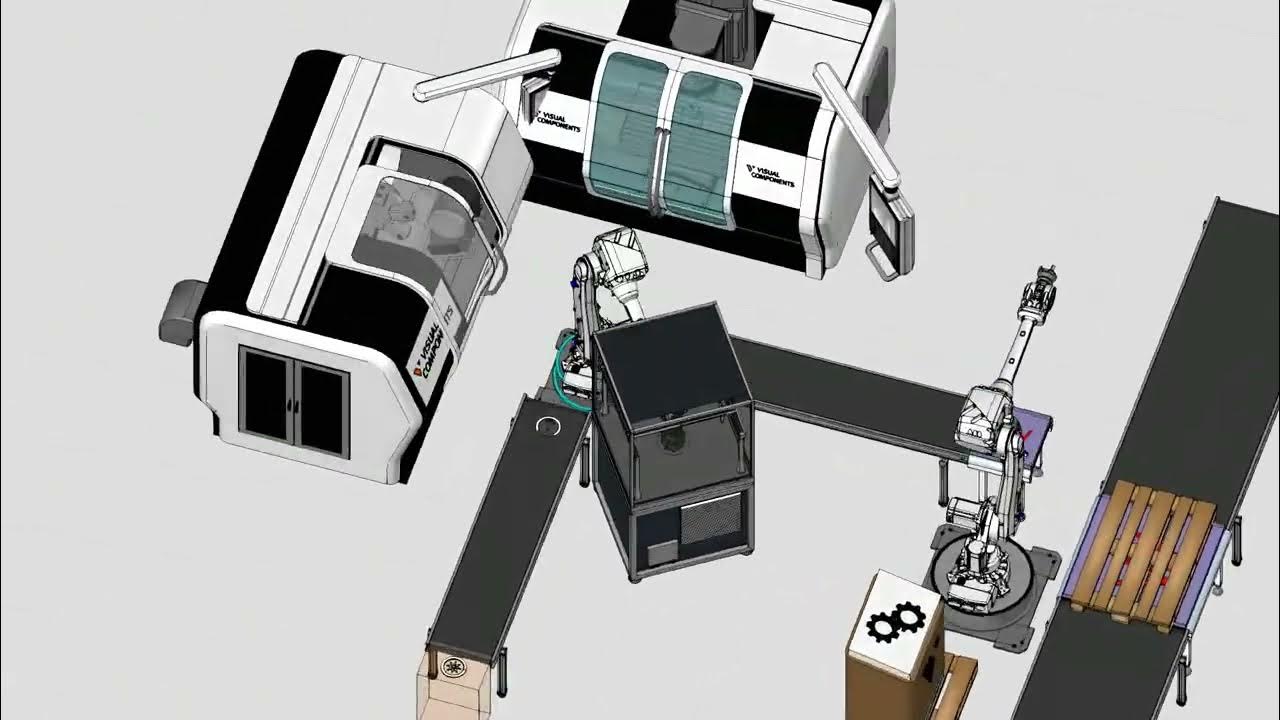 Machining Center Loading and Unloading - YouTube