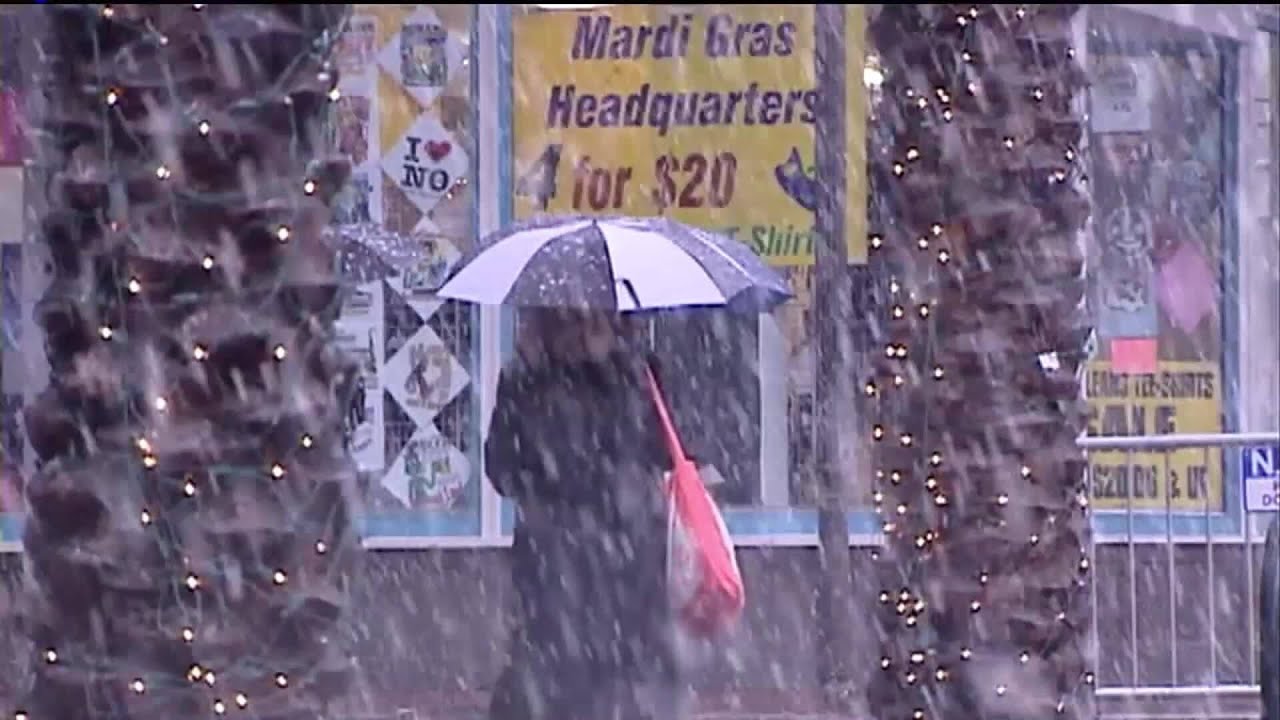 New Orleans snowfall, Dec. 11, 2008 - YouTube