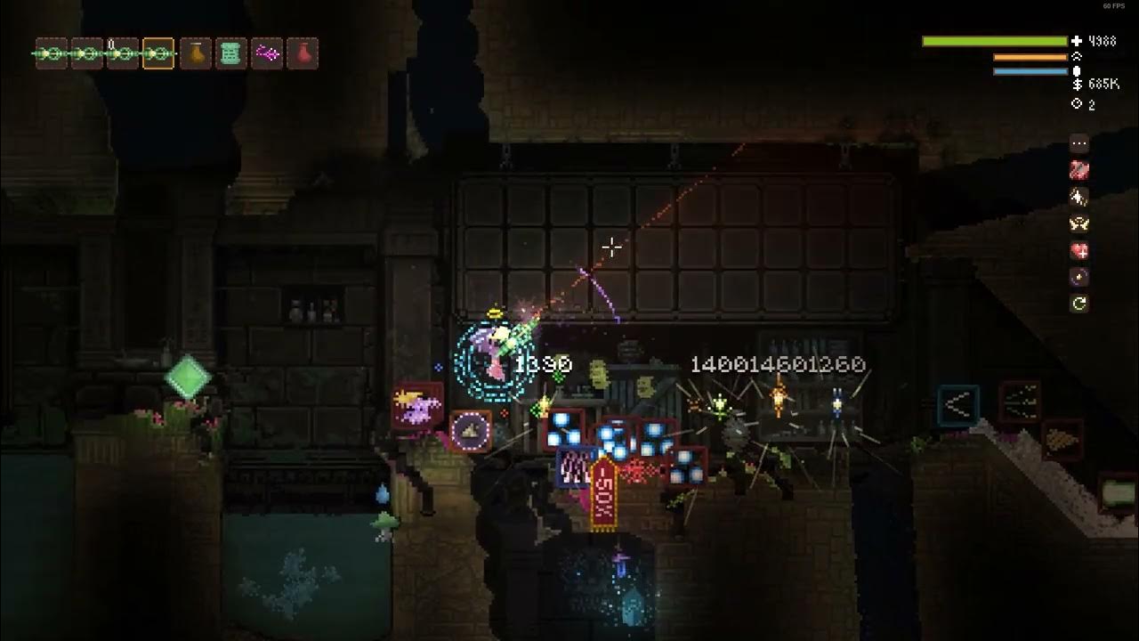 Noita 33 orb run big damage wand - YouTube