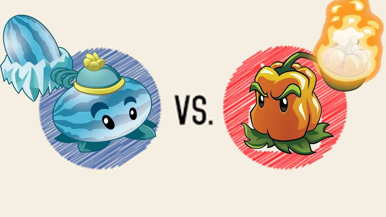 Plants vs Zombies 2 Gameplay: Winter Melon vs Pepper Pult Plants ...