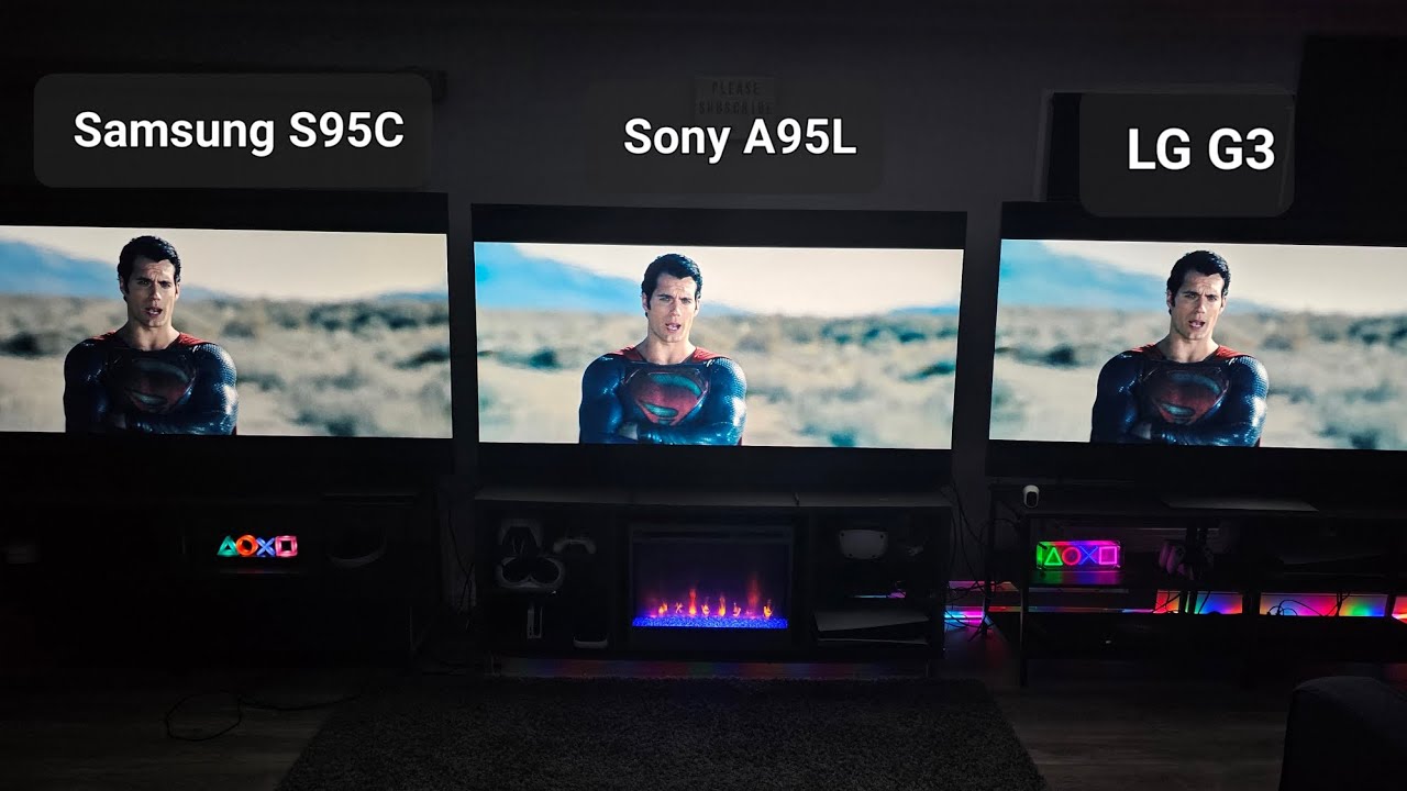 Samsung S95C, Sony A95L, LG G3, Low bit streaming and upscaling ...