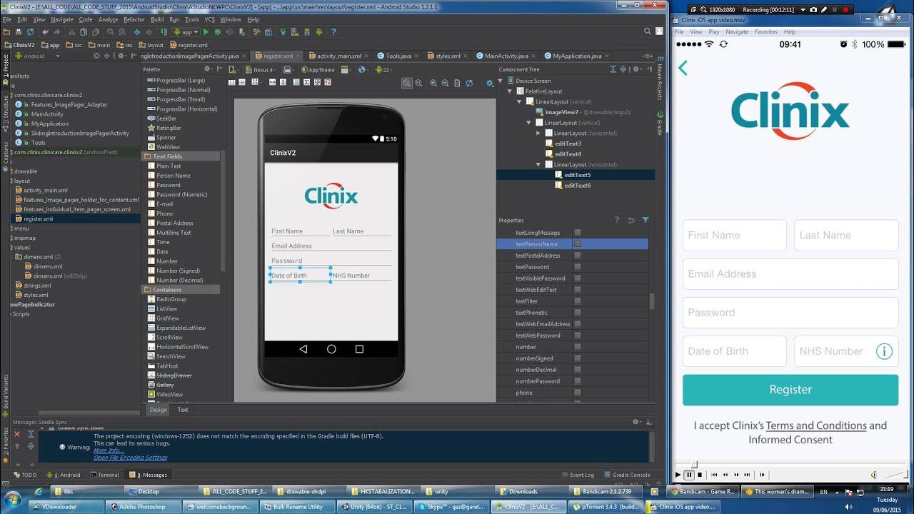 Brief Android GUI tutorial using Android Studio - YouTube