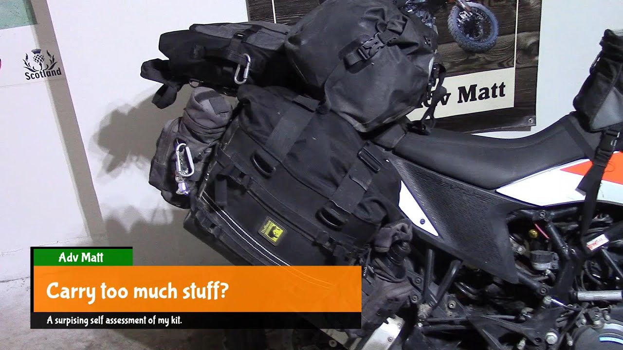 Carry too much? A surprising self assessment of my motorcycle camping ...
