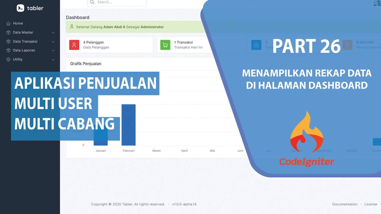 Aplikasi Penjualan Dengan Codeigniter - Part 26 - Menampilkan Rekap ...