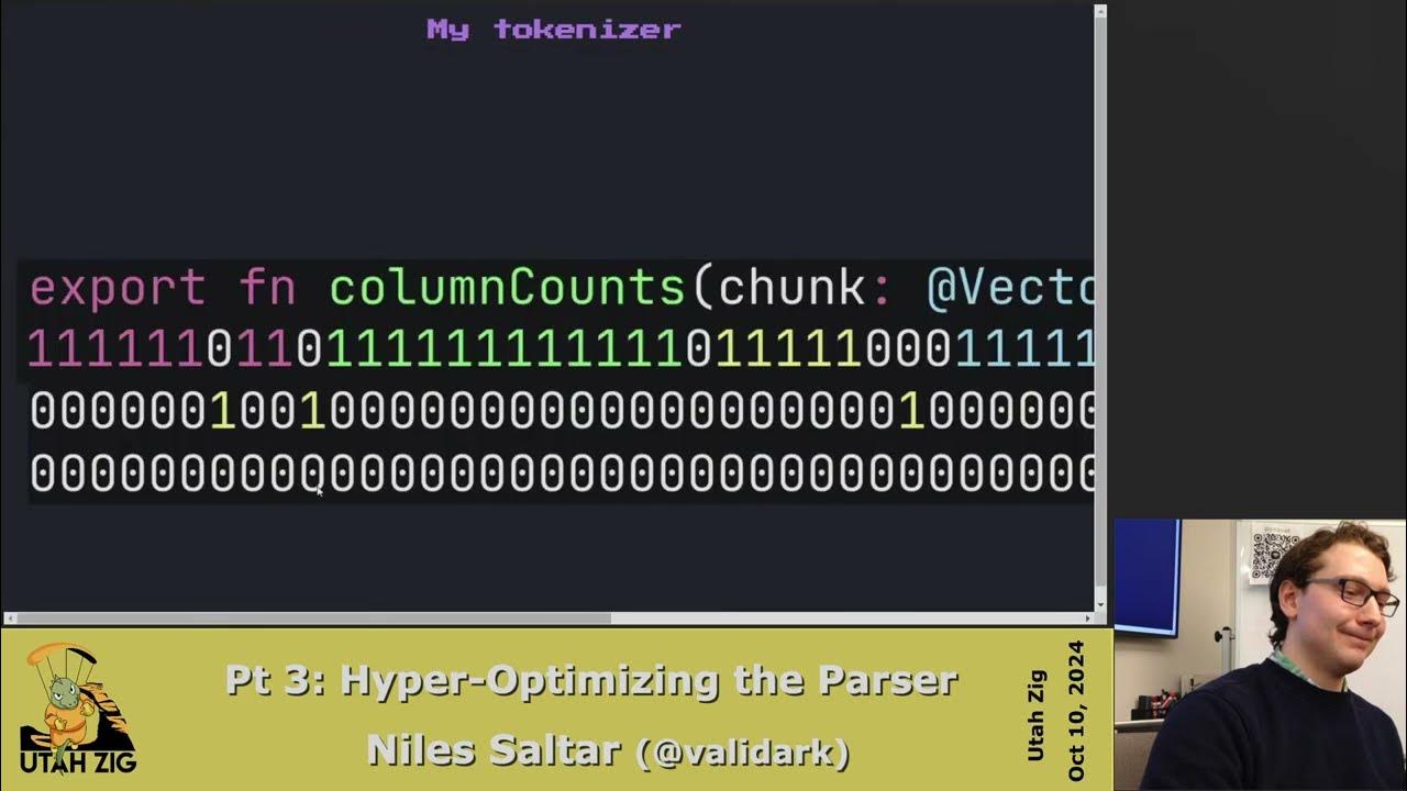 Hyper-Optimizing the Zig Parser & Compiler - Pt 3 w/ Niles @validark - YouTube