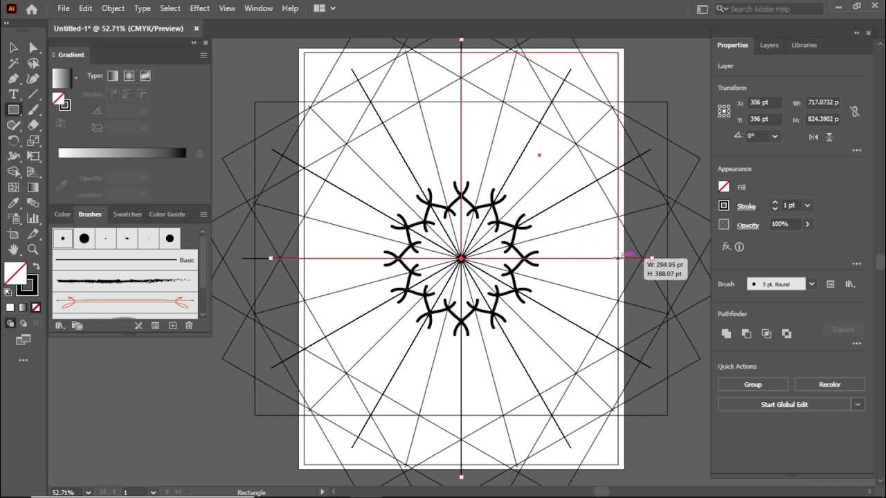 I draw a Floral Lace Pattern in Adobe Illustrator | To design Lace ...