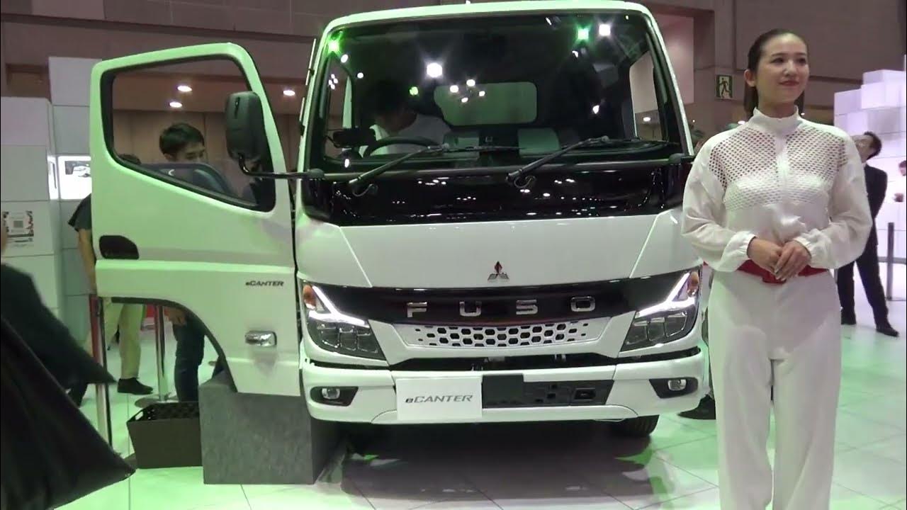 eキャンター eCanter 三菱ふそう バッテリEVの新型 世界初の量産電気小型トラック｜JMS2023 - YouTube