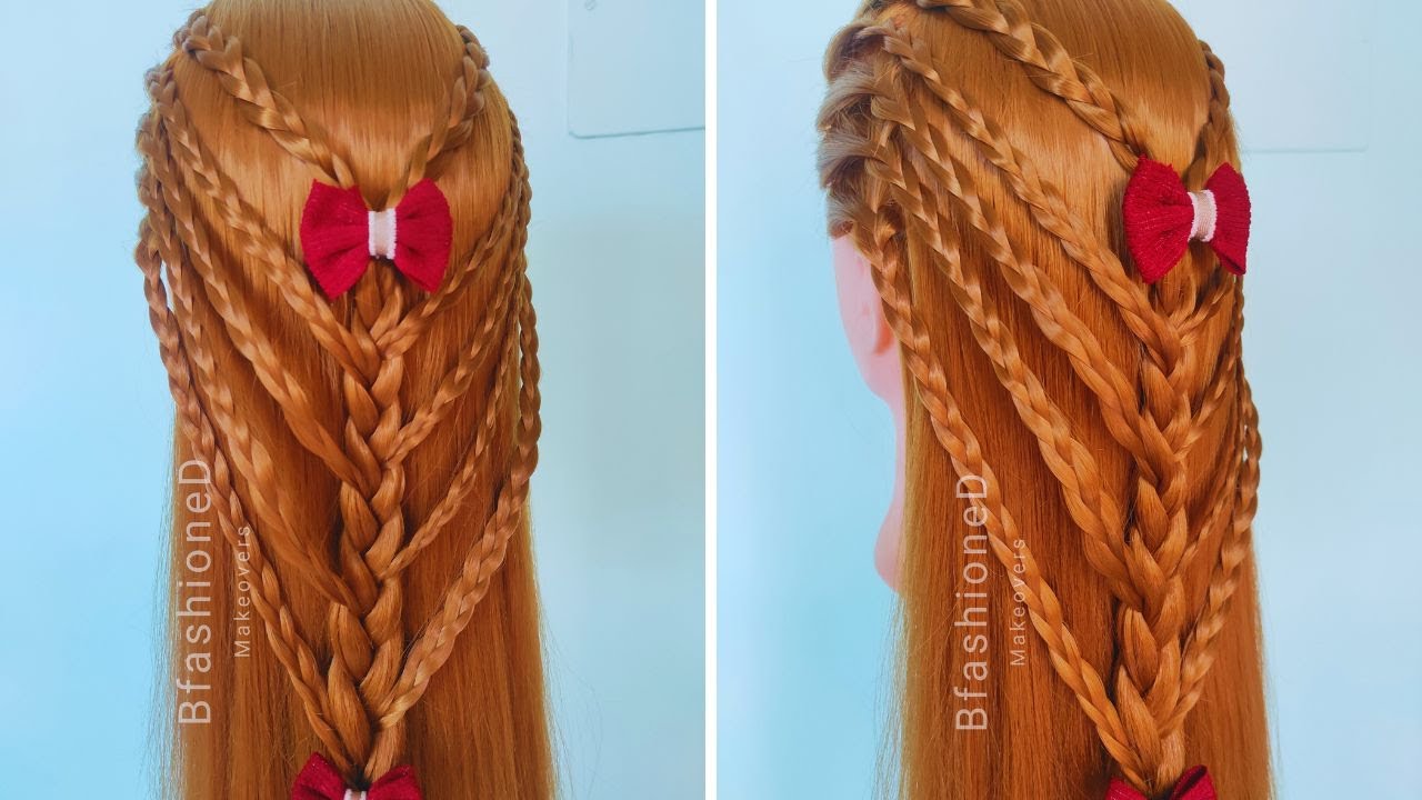 😍🎀 Effortless Elegance: Quick Braided Open Hairstyle Tutorial | Perfect ...
