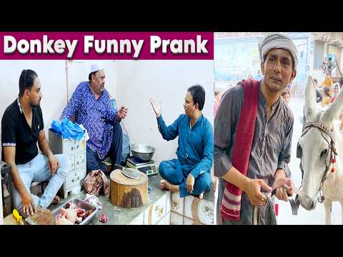 Tasleem Abbas and Soni New || Donkey Funny Prank 🤣  @TasleemAbbasOfficial​