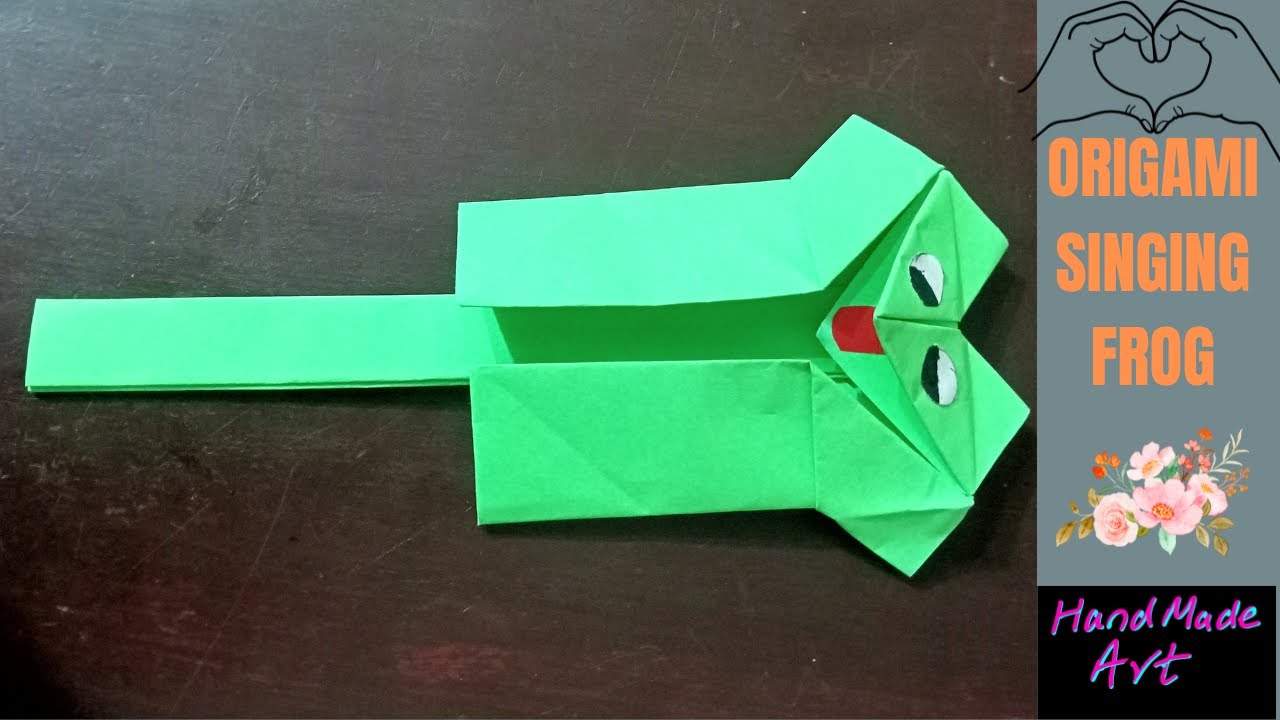 Origami singing Frog ||paper Frog || singing Frog Toy || how to make ...