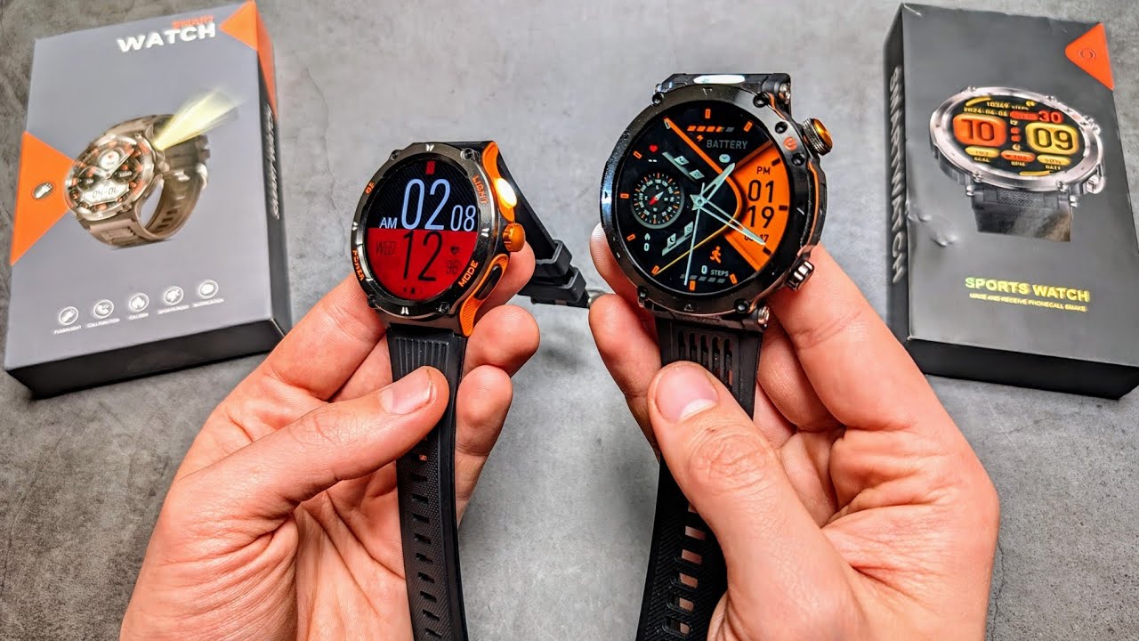KT76 vs HT30 Flashlight SmartWatch Review & Comparison ( Eigiis, Jelloo ...
