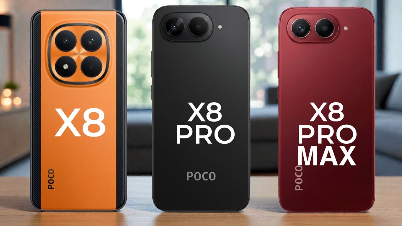 Poco X8 vs Poco X8 Pro vs Poco X8 Pro Max - YouTube