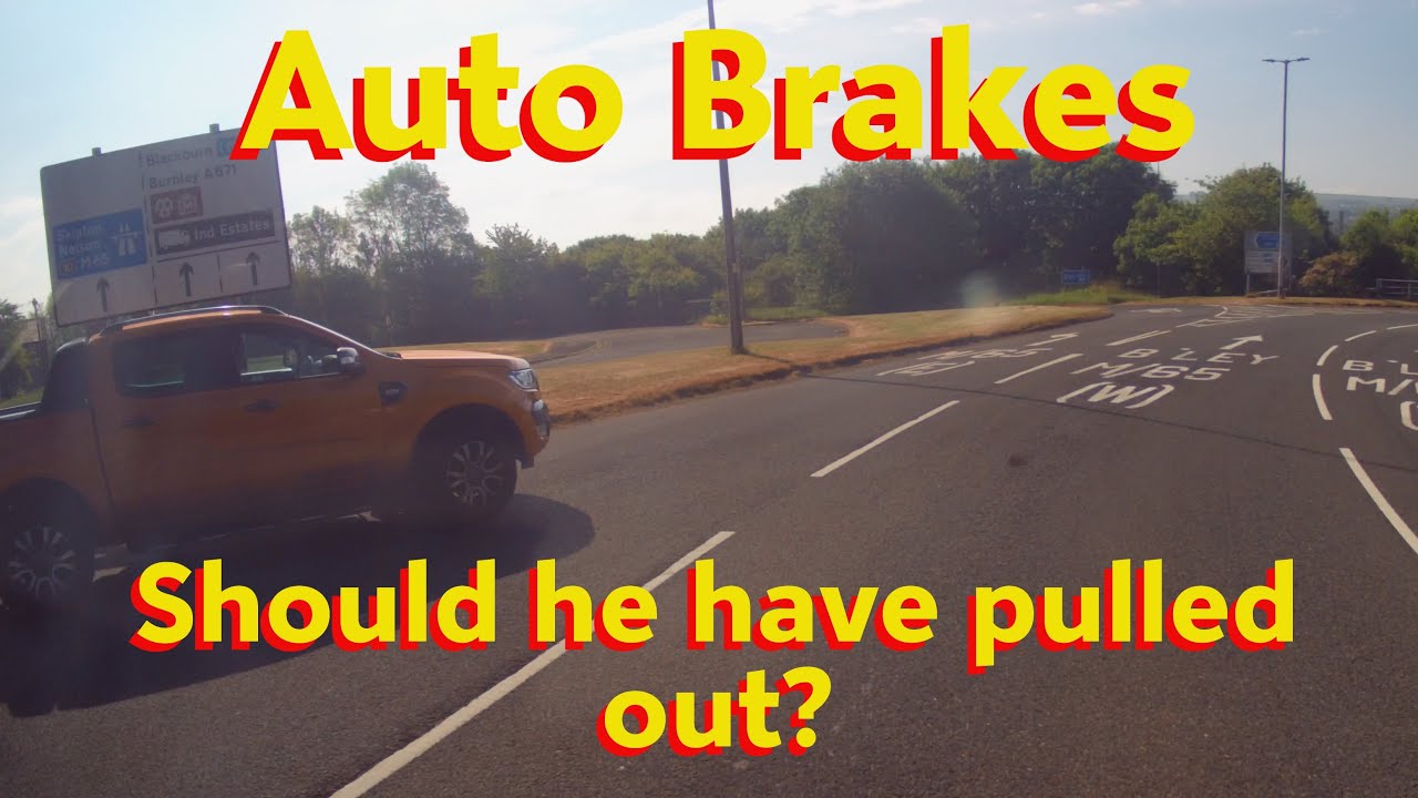 Coach Auto Brakes. Was he right to pull out? - YouTube