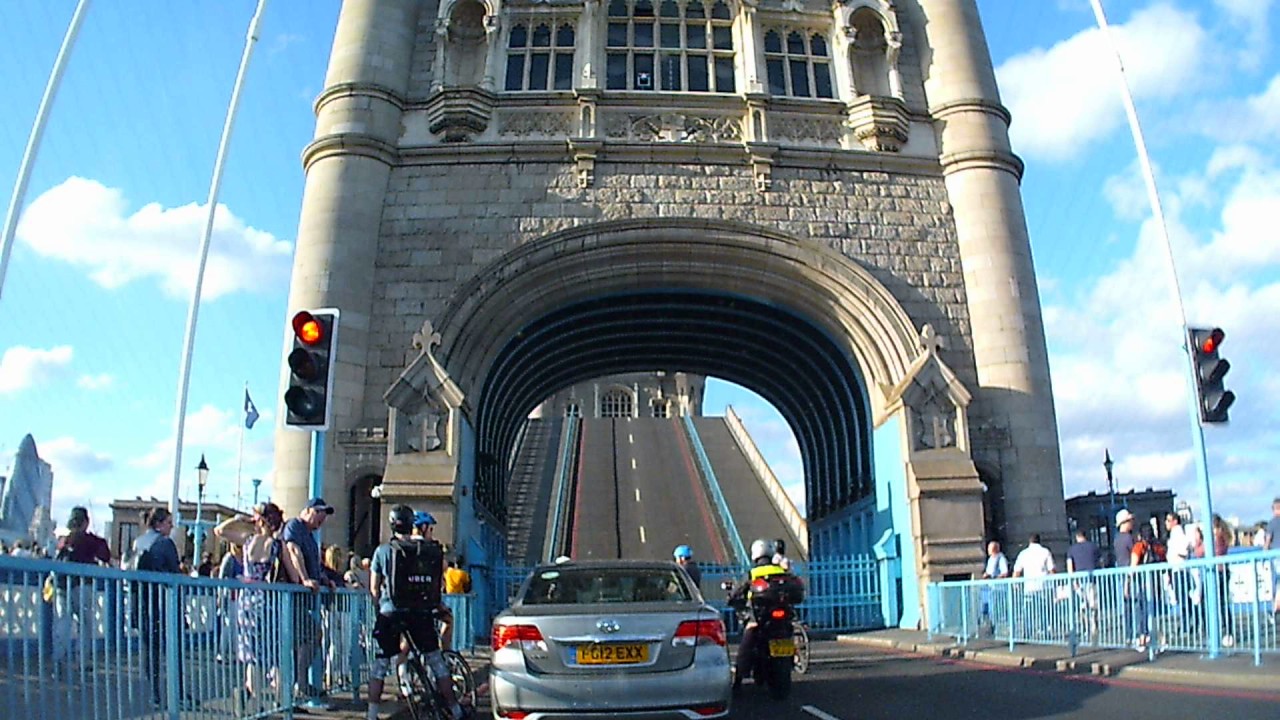 Visit London on the road Tower Bridge open - YouTube