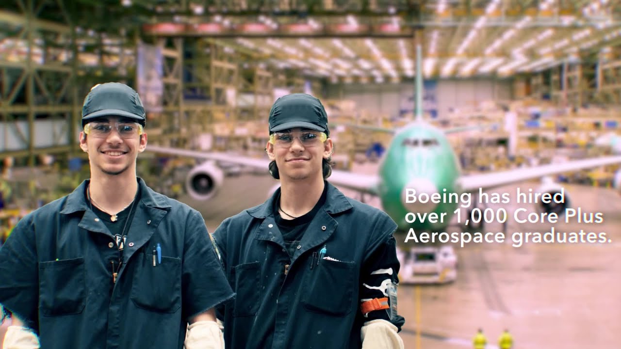 1,000 + Core Plus Aerospace graduates have been hired by Boeing! - YouTube