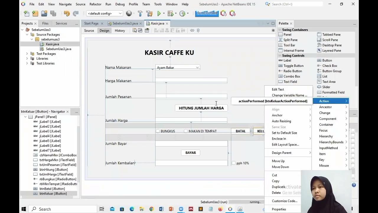 Tutorial Membuat Program Aplikasi Kasir menggunakan netBeans (jFrame) - YouTube
