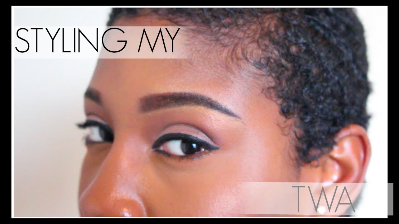 How I Style My Super Short TWA - YouTube