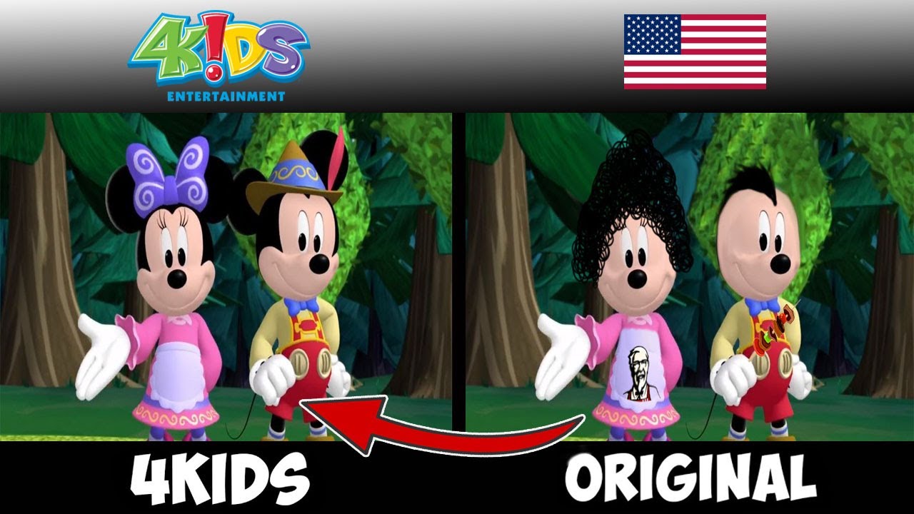 4kids Censorship in MICKEY MOUSE Clubhouse Rescue in Jungle - YouTube