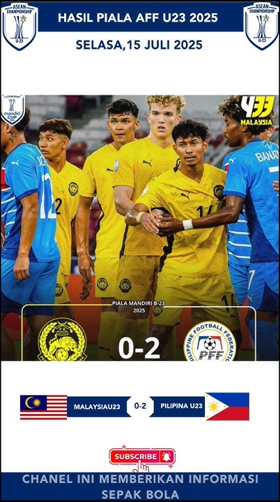 MALAYSIA U23 VS FILIPINA U23 | PIALA AFF U23 2025 | FILIPINA U23 KALAHKAN MALAYSIA U23 🤪🤪😝😝 ...