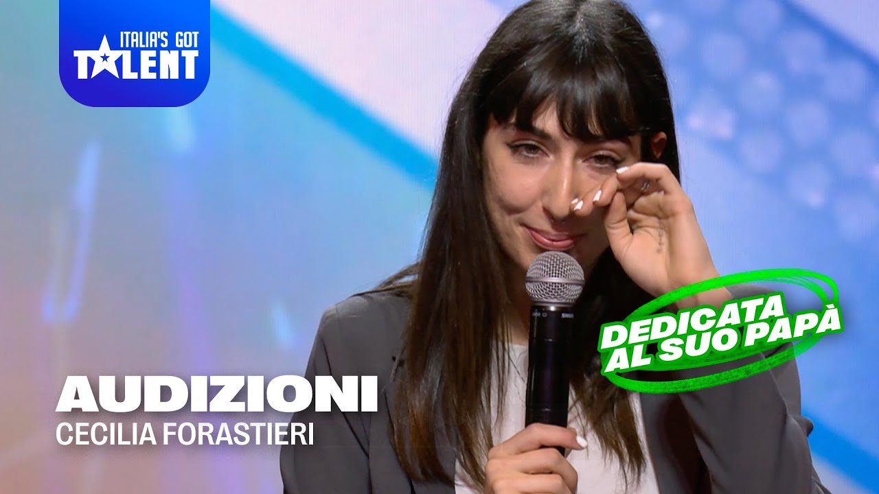 Cecilia Forastieri dedica il suo monologo comico al papà 🤍 Italia's Got ...