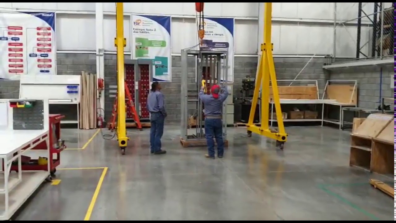frame 5 ton gantry crane to Mexico - YouTube