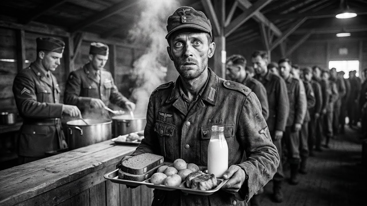 “This Can’t Be Just One Meal…” — Starving German POWs Stare in Shock at ...
