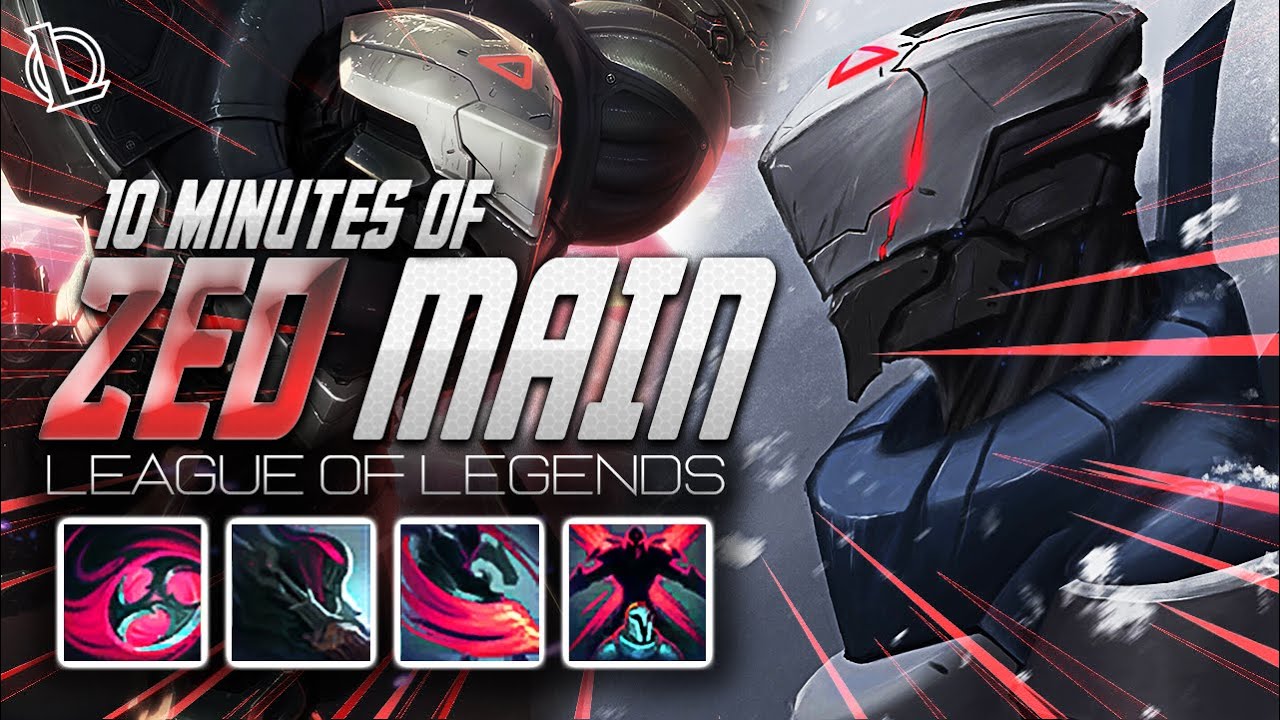 ZED MONTAGE - 10 MINUTES OF ZED MAIN | Ez LoL Plays #542 [60 FPS] - YouTube