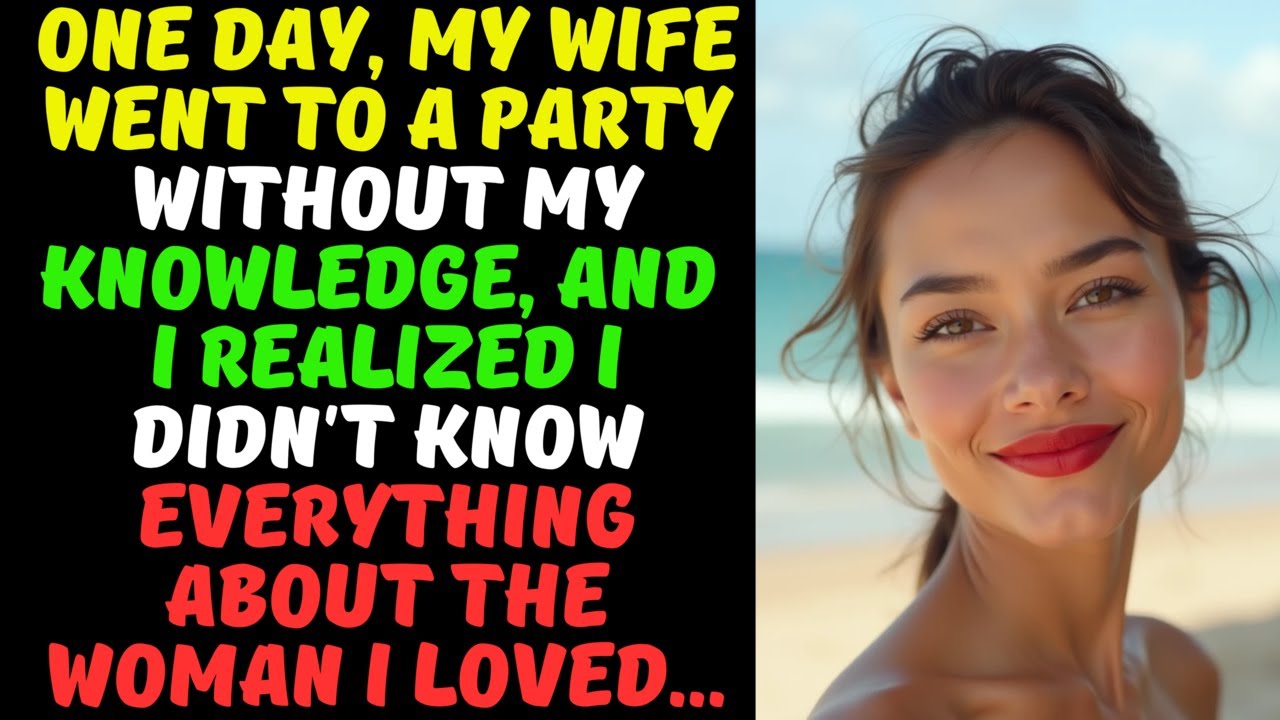 One Day, My Wife Went to a Party Without My Knowledge, and I Realized I Didn't Know Everything ...