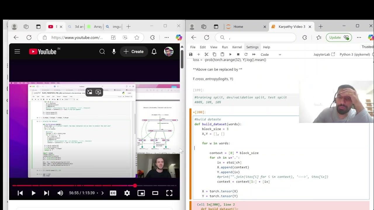 Coding Along with Karpathy: MLP Language Model Tutorial for Beginners | Part 4 - YouTube