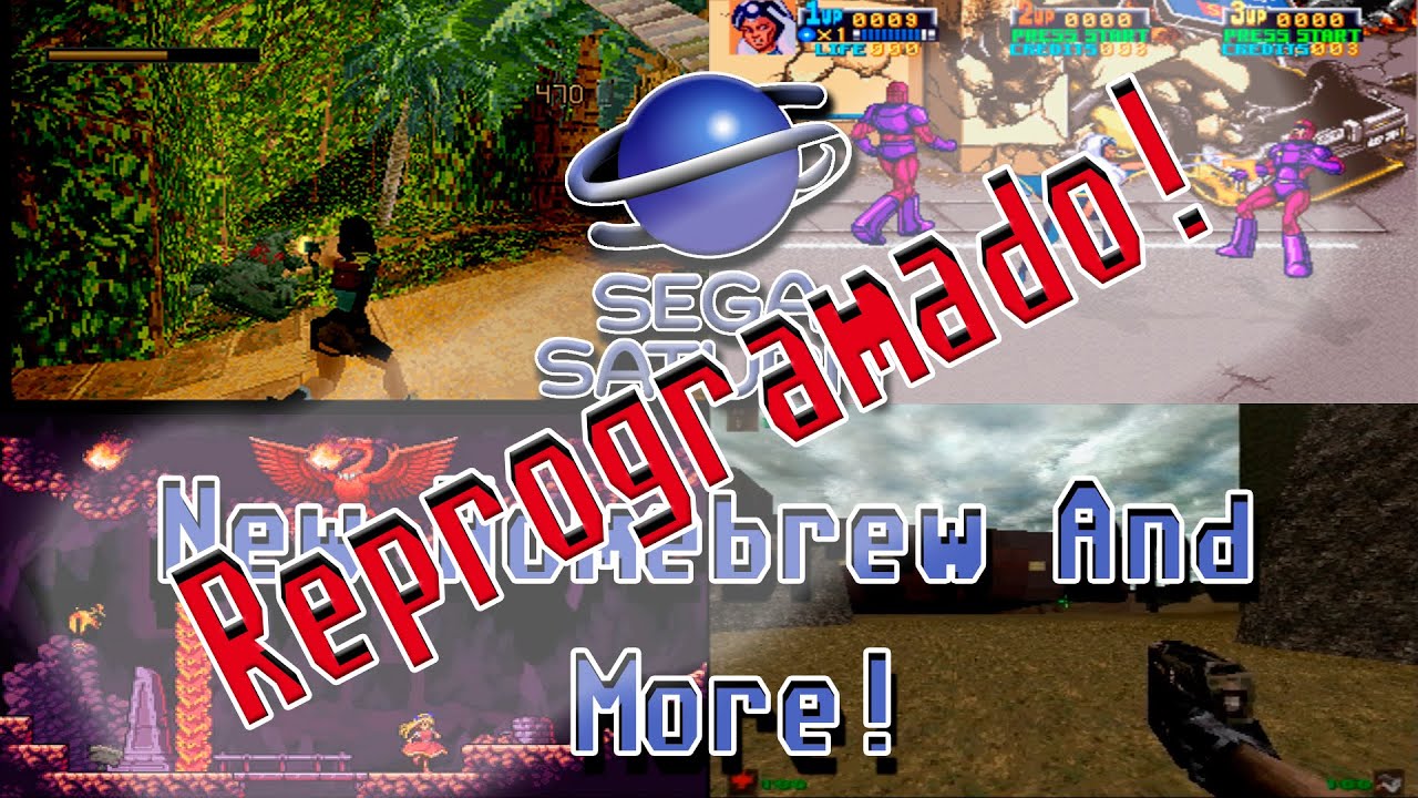Homebrew Games On Sega Saturn Real Machine ! (Saturn Model 2 Con Saroo) - YouTube