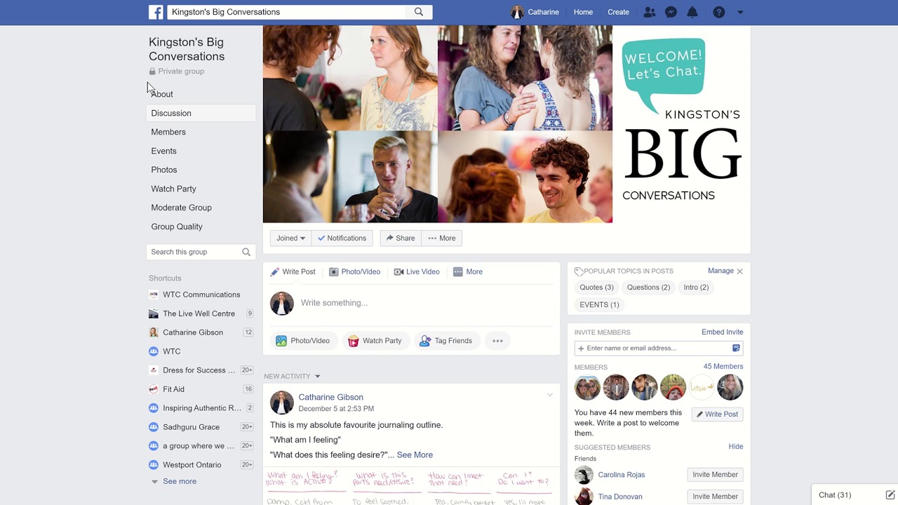How to find the ABOUT section for a facebook group - DESKTOP Computer ...