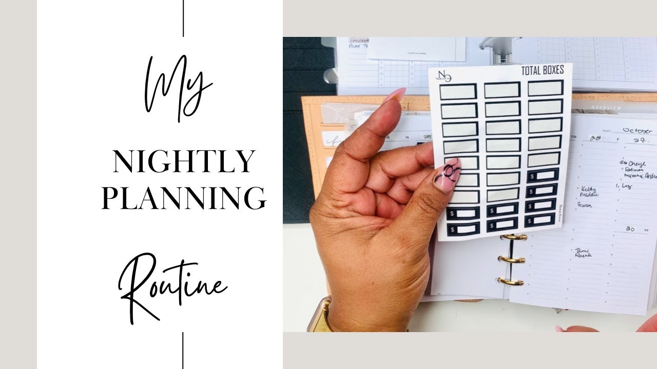 MY NIGHTLY PLANNING ROUTINE | HOW I TRY AND STAY PRODUCTIVE AND ...
