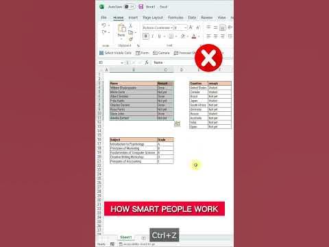 HOW SMART PEOPLE USE EXCEL #format #excel #keyoftech #shorts # ...