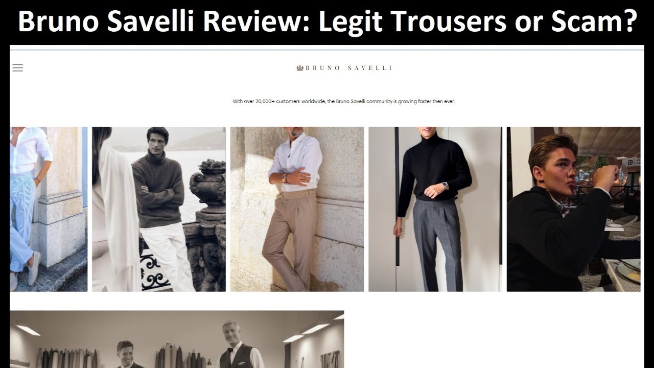 Bruno Savelli Review: Legit Trousers or Scam? - YouTube
