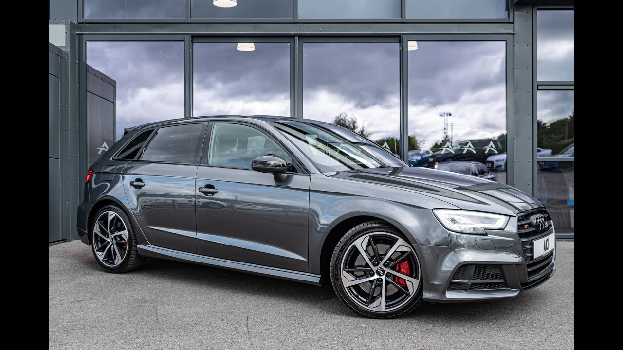 2020 AUDI S3 Sportback Black Edition Finished in Daytona Grey - YouTube