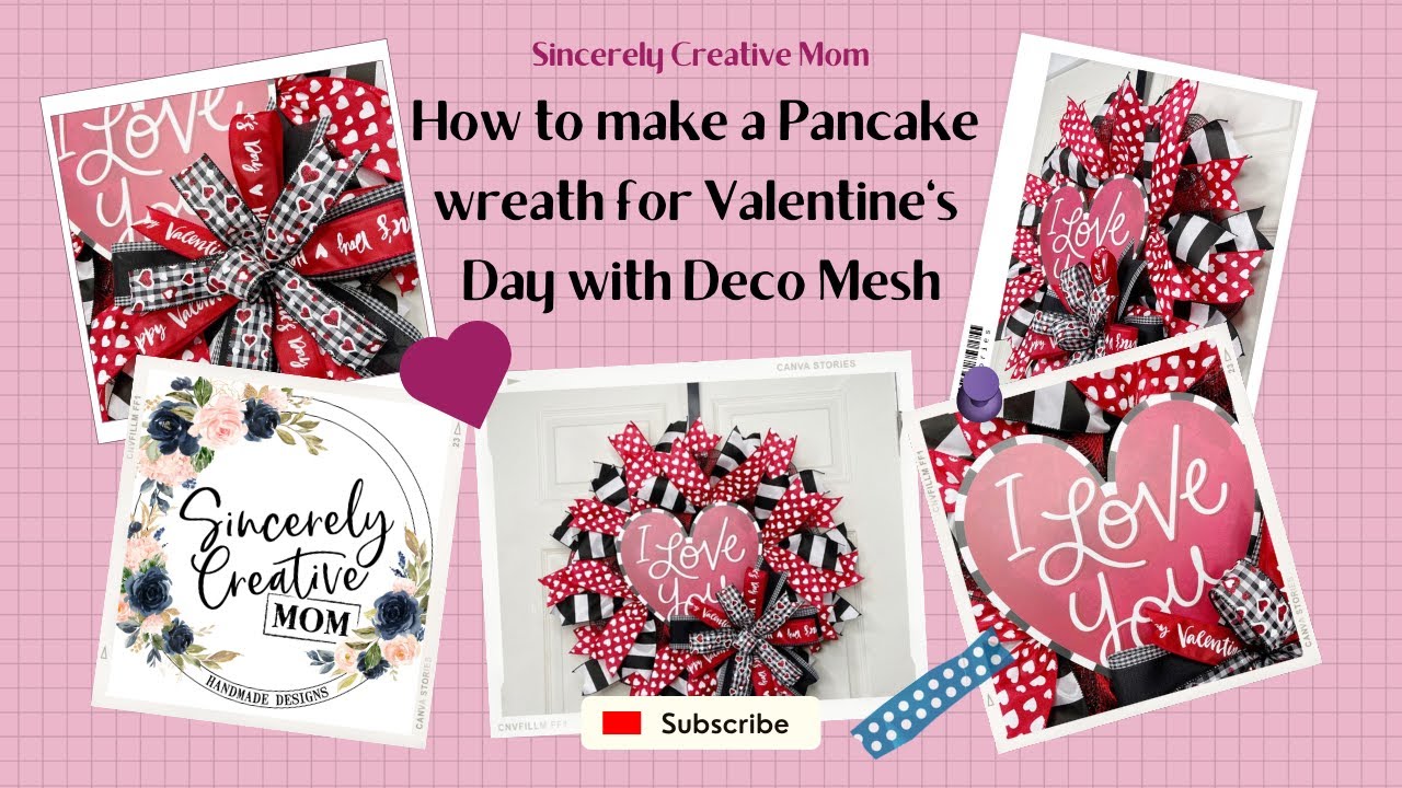 How to make a pancake wreath for Valentines Day - YouTube
