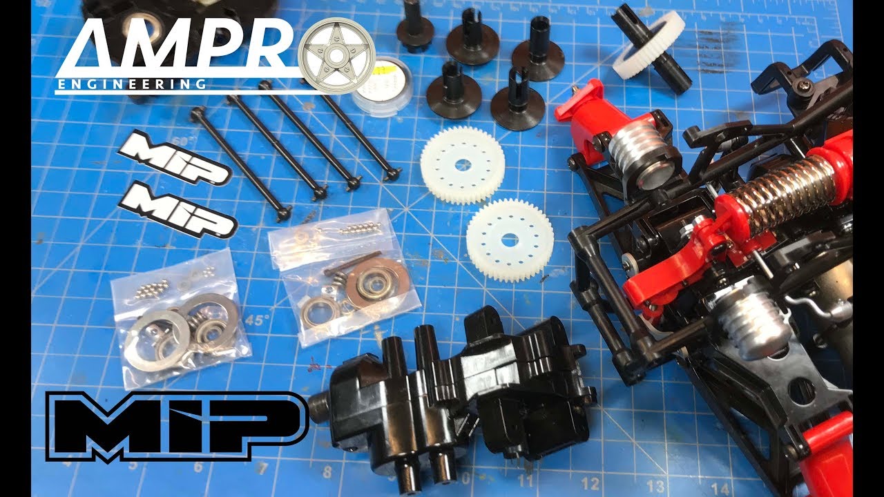 e142: MIP 17160 Ball Differential installation in Tamiya Hotshot - YouTube
