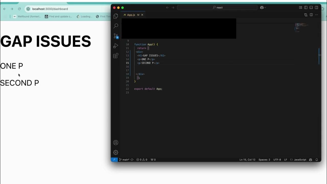How to remove white spaces between div | Unwanted gaps between divs | react - YouTube