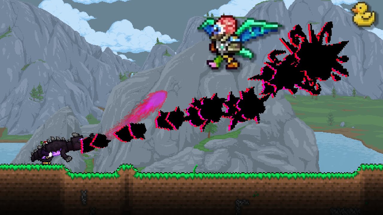 Using the Ender Dragon against The Mutant! Terraria Eternity Mode Let's ...