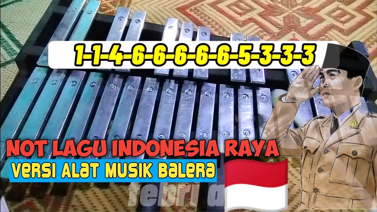 Not lagu Indonesia Raya versi alat musik balera - YouTube