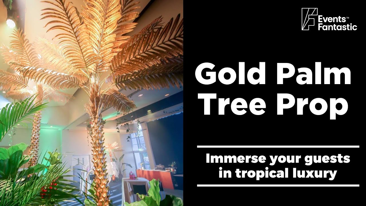Gold Palm Tree Prop - YouTube