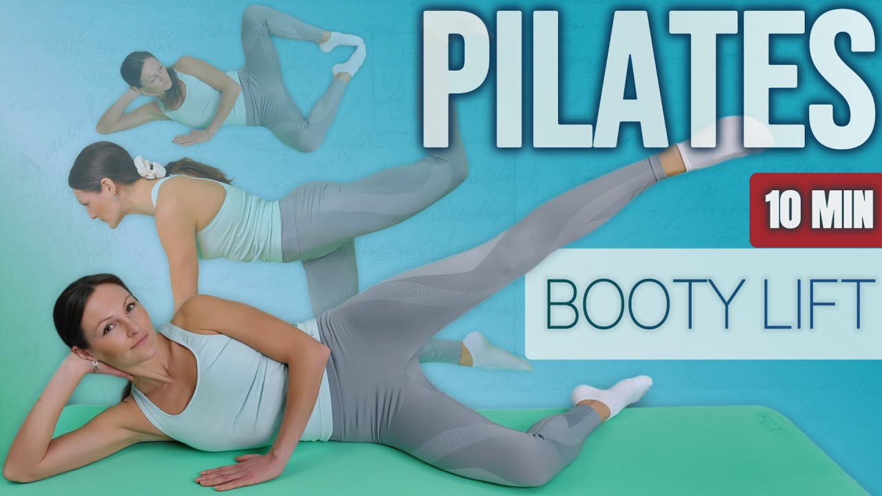 10 MIN PILATES BOOTY LIFT Workout | Round Hips | no equipment - YouTube