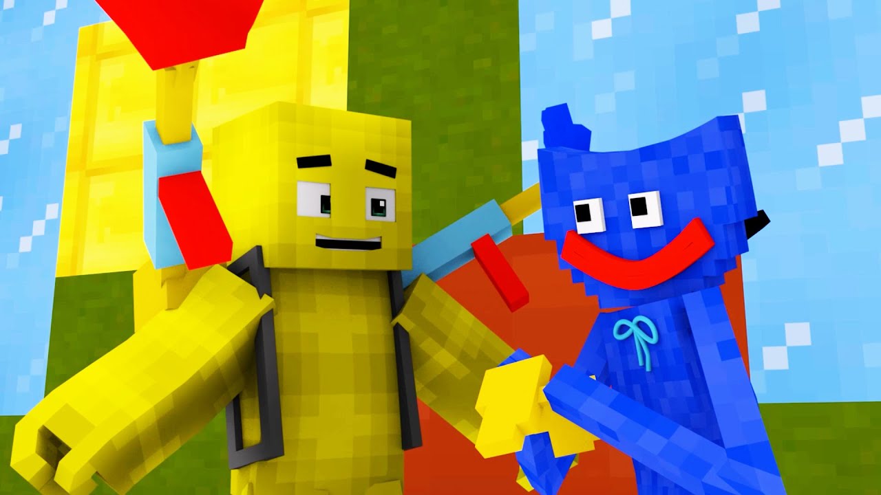 Wack A Huggy Poppy Playtime Animation Chapter 2 | Minecraft animation ...