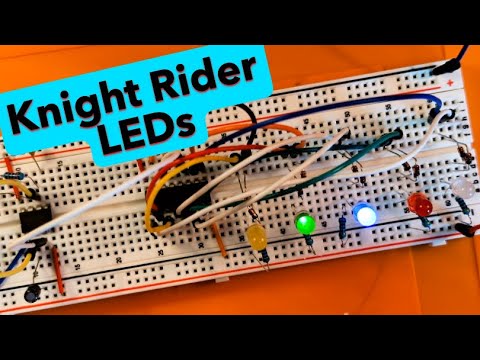 555 + 4017 Knight Rider Effect | Pure Hardware LED Scanner - YouTube