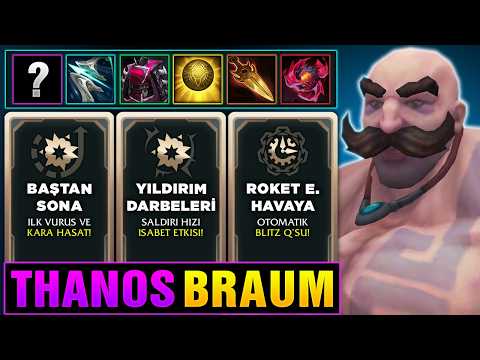 YASAKLI BUİLD: SALDIRI HIZI VE İSABET ETKİSİ BRAUM! | LOL ARENA | Zegabon