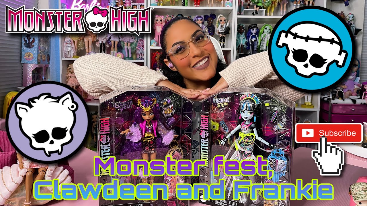 MONSTER HIGH : MONSTER FEST CLAWDEEN Y FRANKIE 💜😱🩵 - YouTube