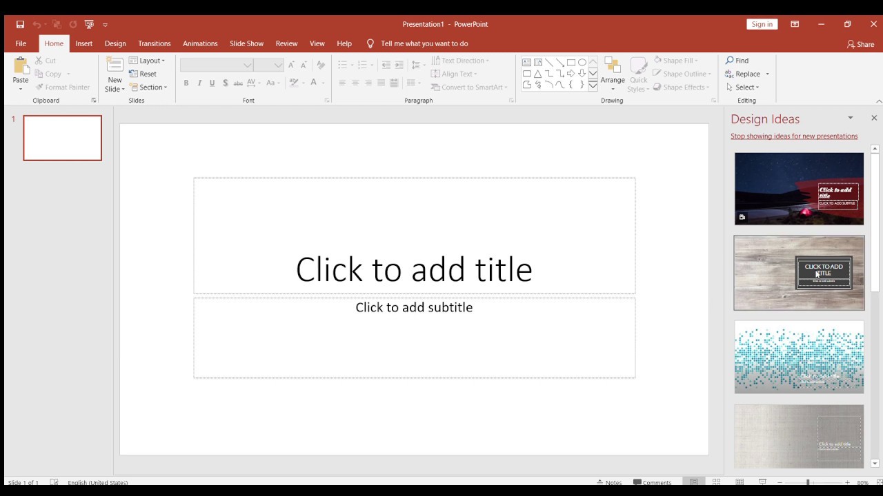 How to use PowerPoint (Home) - YouTube